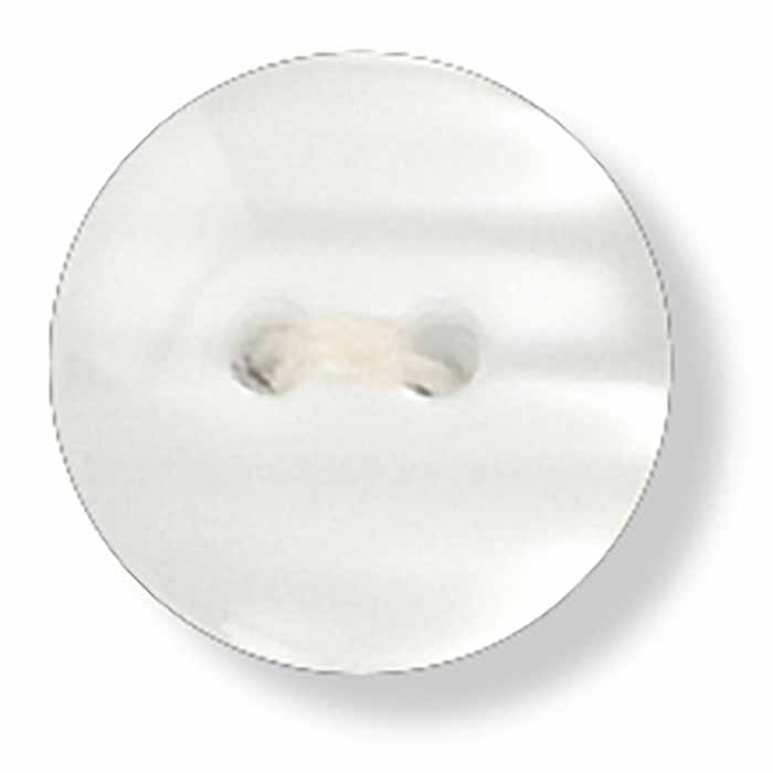 Round Plain Button - White (24 ligne) | King Cole