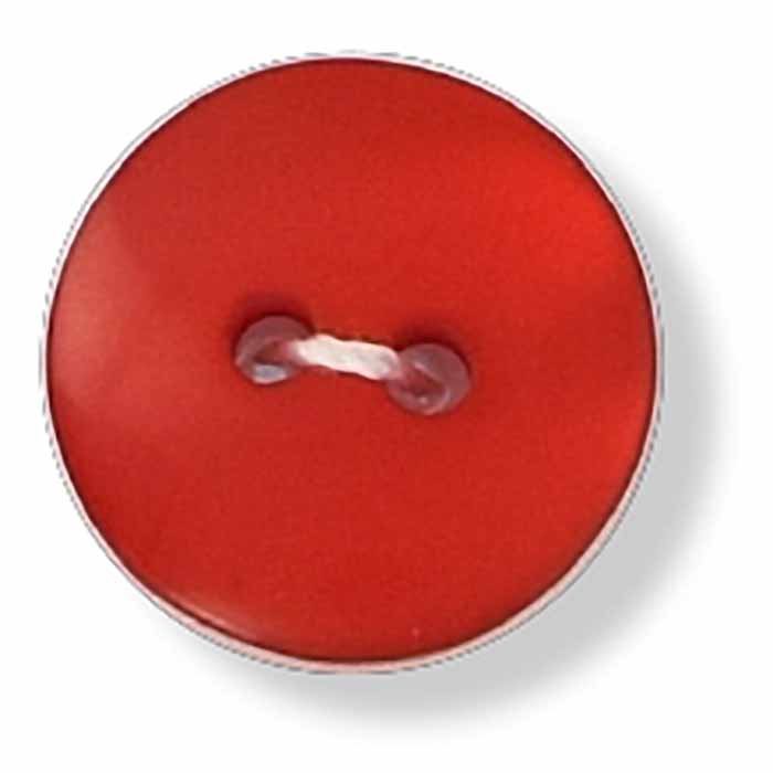 Round Plain Button - Red (24 ligne) | King Cole