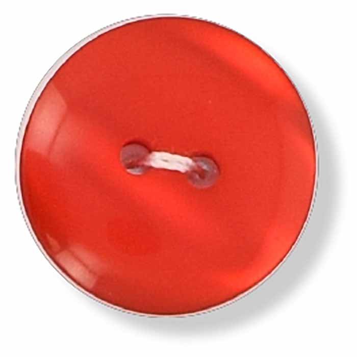 Round Plain Button - Red (30 ligne) | King Cole