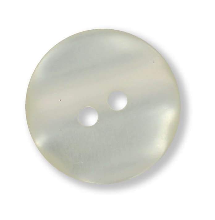 Round Plain Button - Cream (30 ligne) | King Cole