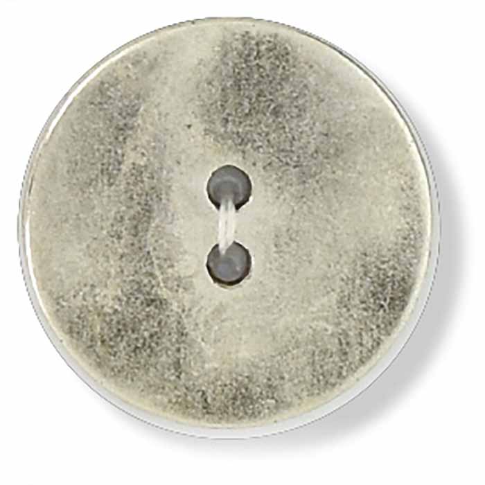 Round Metal Button - Old Silver (36 ligne) | King Cole