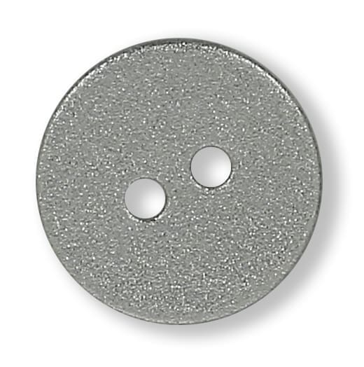 Glitter Round Flat Button - Silver (24 ligne) | King Cole