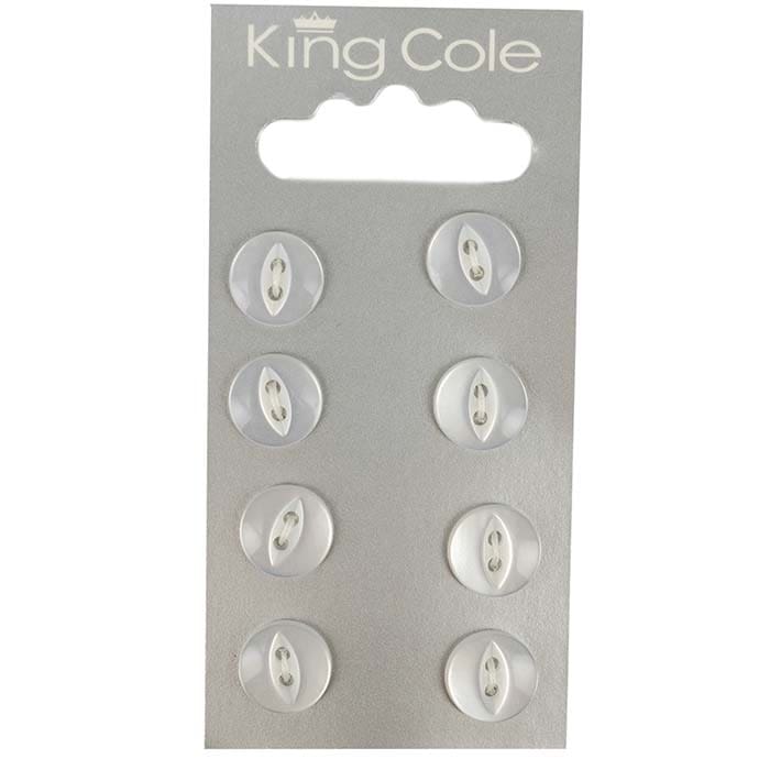 Fish-Eye Buttons - Clear (Small) | King Cole