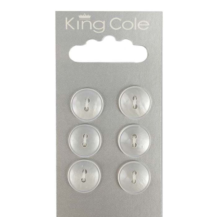 Round Plastic Button - Clear (Medium) | King Cole