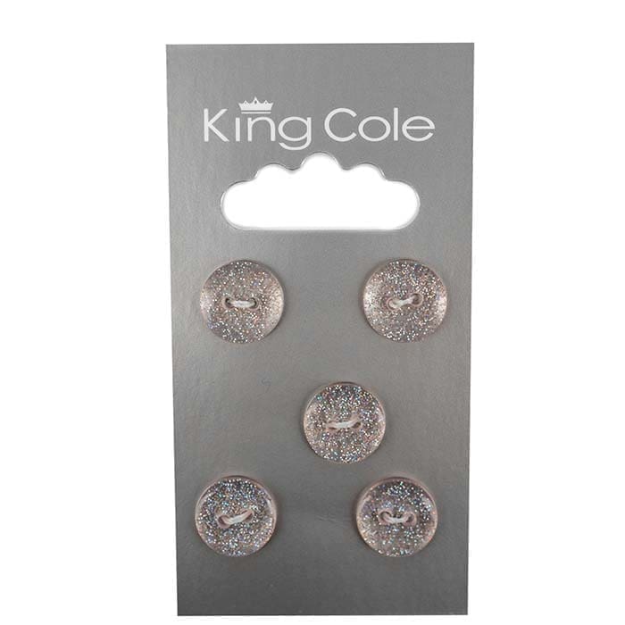 Round Glitter Effect Buttons (Small) | King Cole