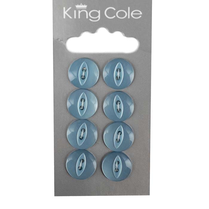Fish-Eye Buttons - Blue (Small) | King Cole