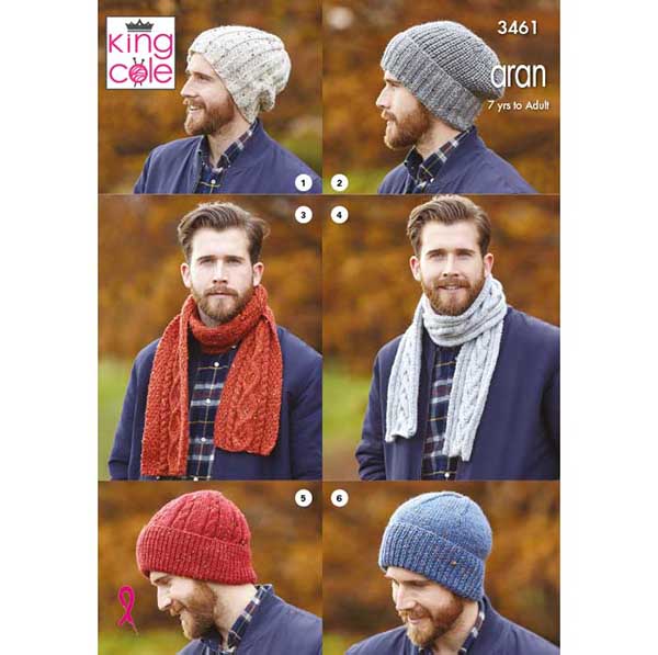 Hats and Scarves Knitted in King Cole Aran | King Cole
