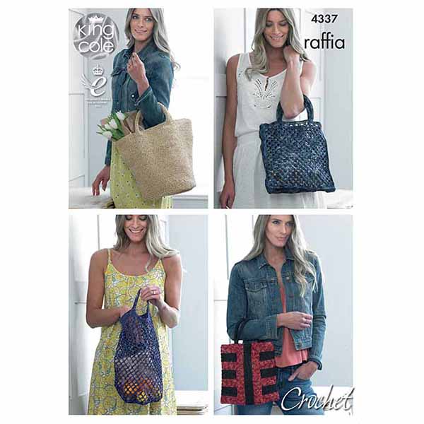 Bags Crocheted with Raffia | King Cole