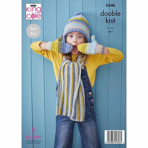 Accessories Knitted in Bramble DK | King Cole