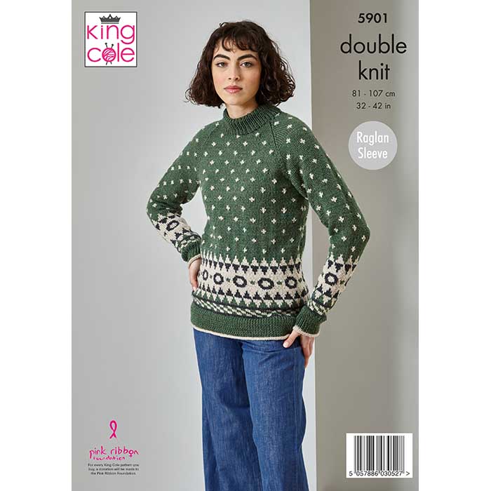 Sweater and Cardigan: Knitted in King Cole Majestic DK | King Cole