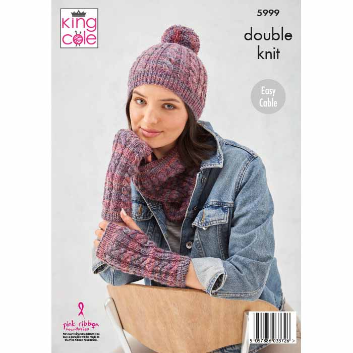 Accessories Knitted in Homespun Prism DK | King Cole