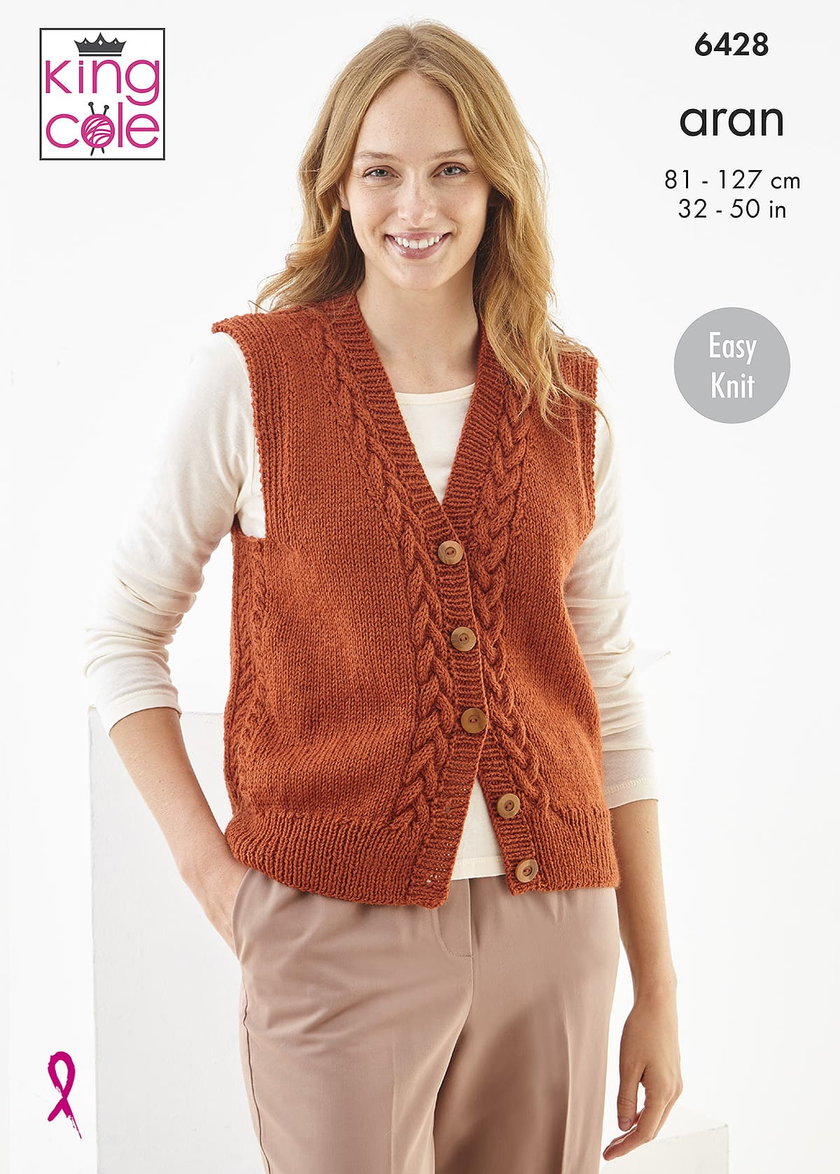 Slipover and Waistcoat knitted in Wool Aran | King Cole